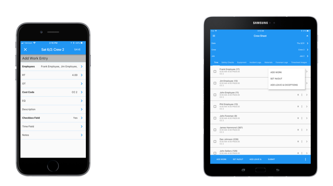 Mobile Time, Expense, Asset, and Log Tracking App | Pacific Timesheet